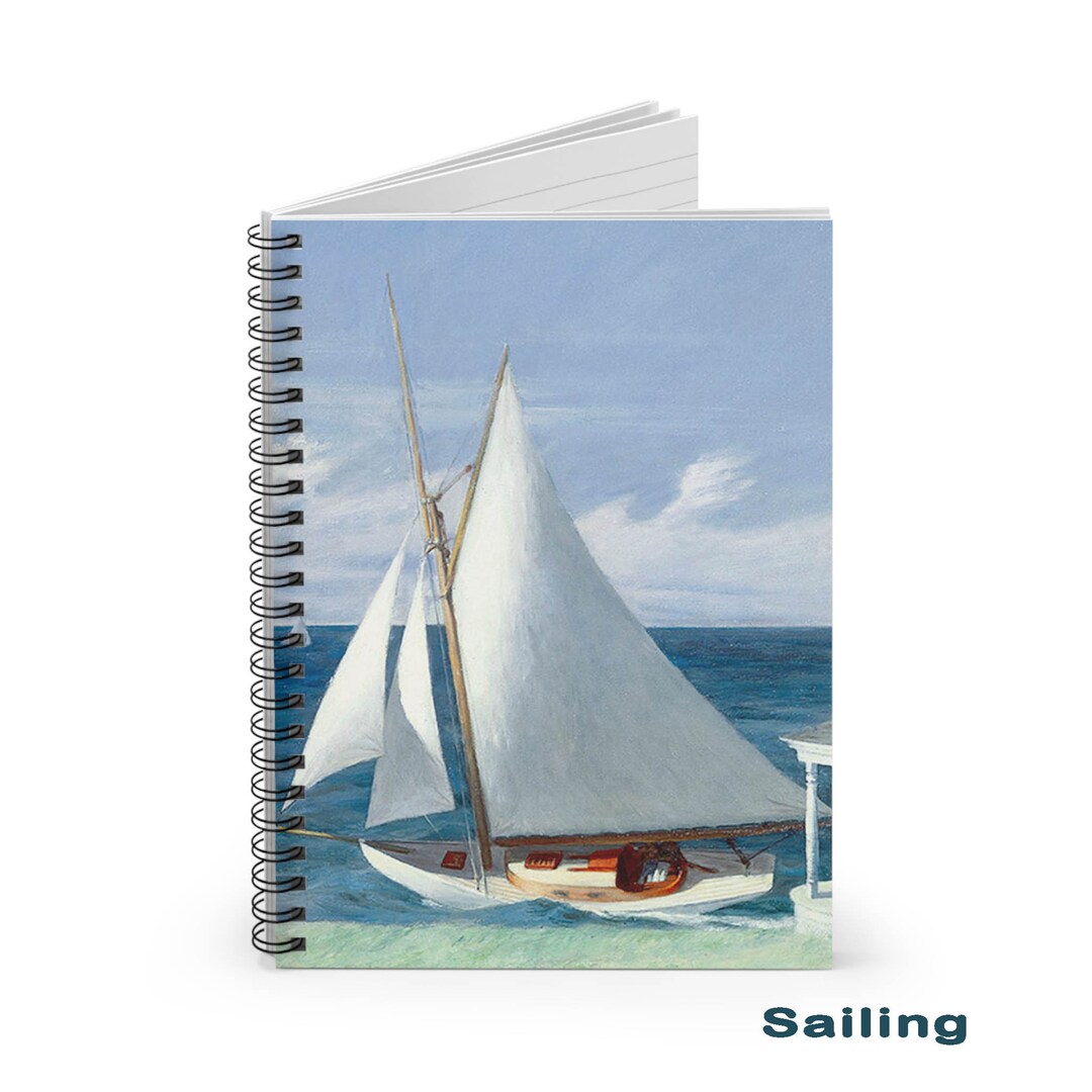 Edward Hopper Spiral Notebook, Personalized Notebook Journal ...