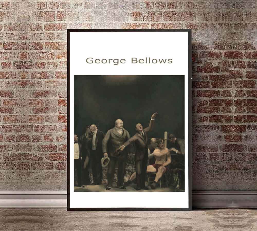 Digital Print Download by George Bellows "boxing Club Fights", Boxing ...
