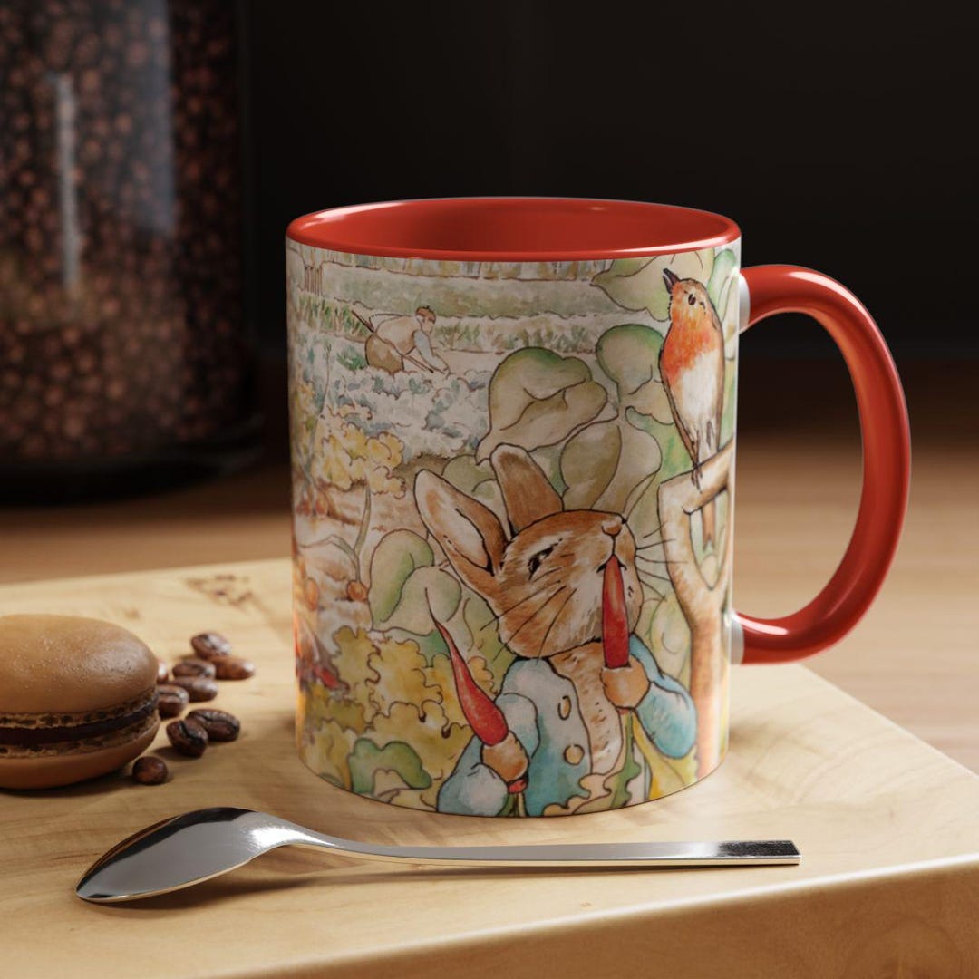 Beatrix Potter Mugs Are Available in Navy, Pink, and Red. Pink Mug ...