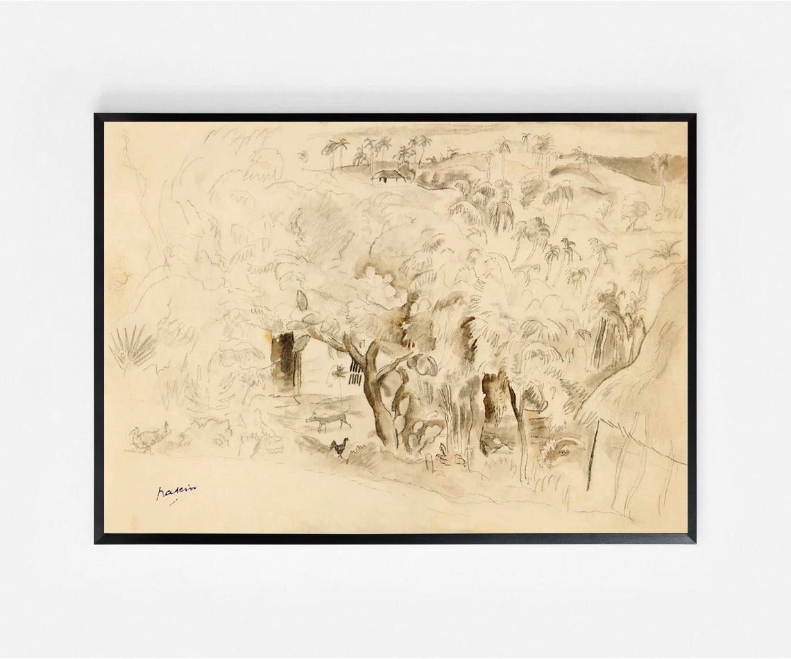 Jules Pascin Digital Print Download Cuba 1917 Painting, Printable and ...