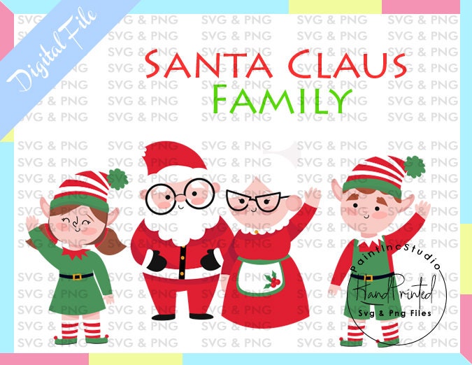 Christmas Family ClipartChristmas ClipartChristmas Party | Etsy