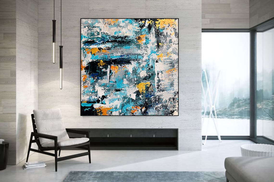 Extra Large Wall Art,abstract Canvas Art,original Painting,paintings on ...