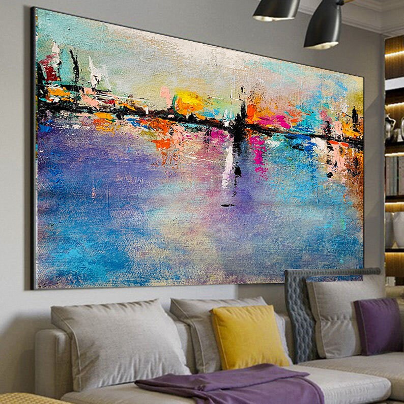 Abstract Canvas Artabstract Paintinglarge Abstractlarge - Etsy