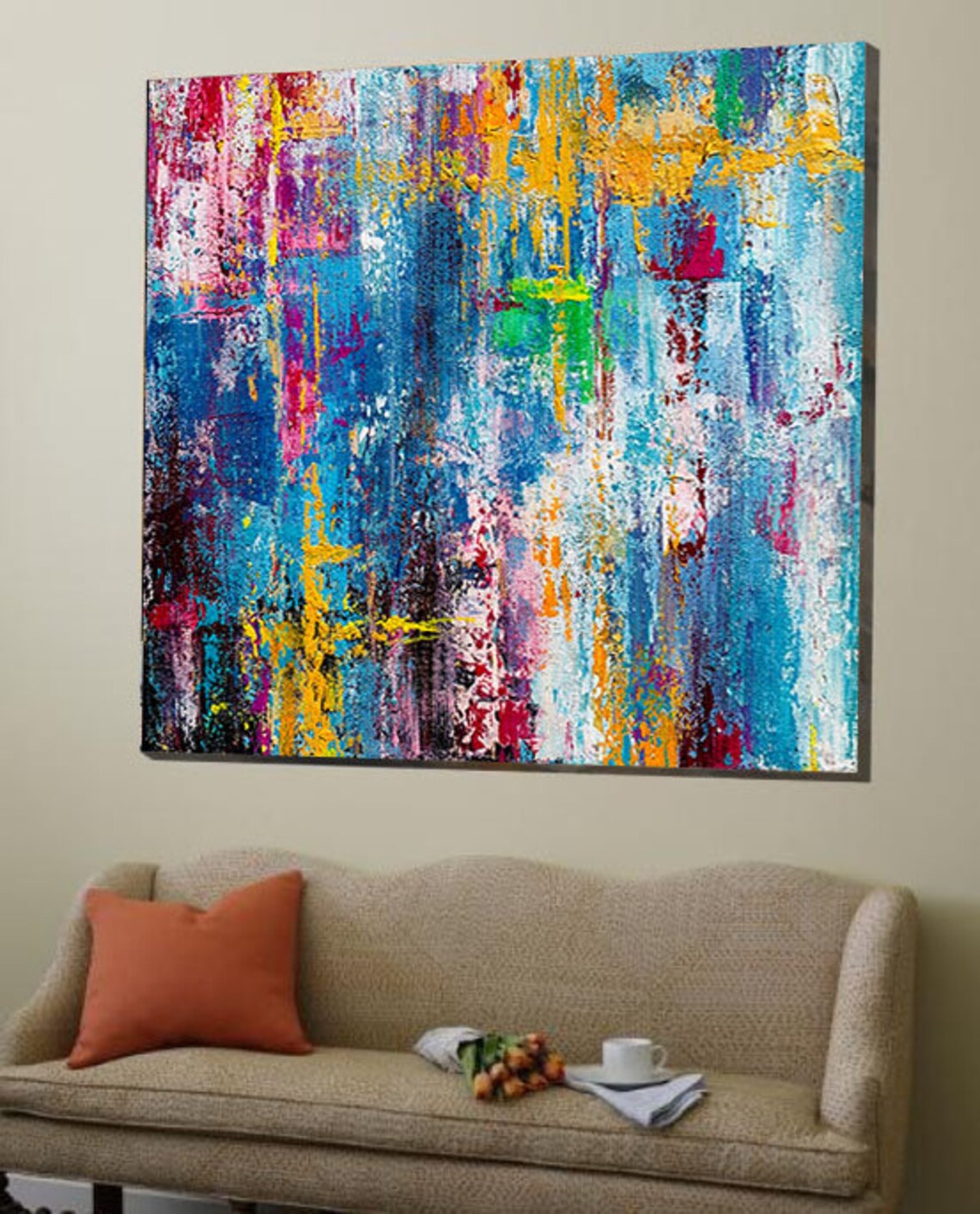 Large Abstract PaintingModern abstract paintingoil hand | Etsy