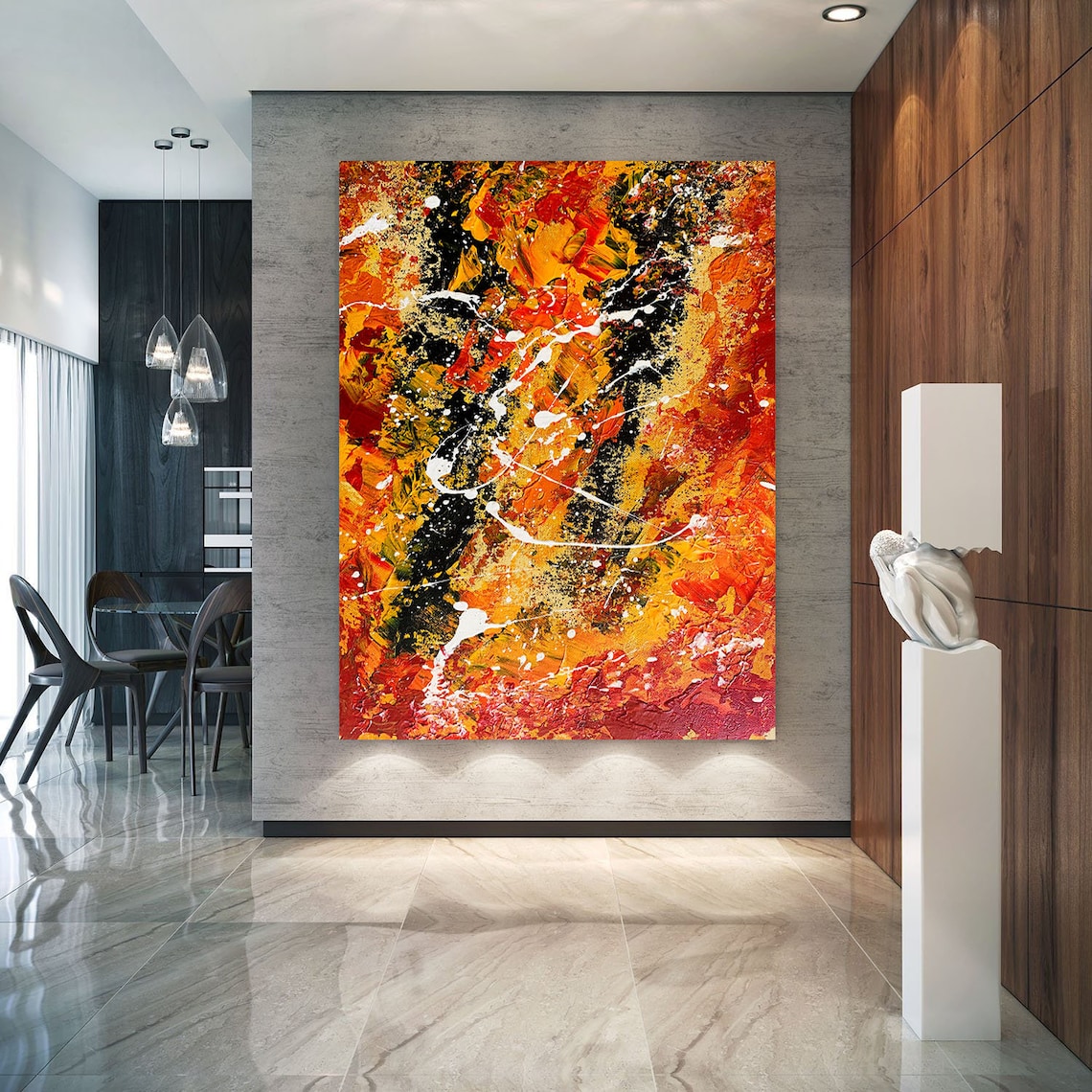 Paintings on Canvasacrylic Abstractlarge Wall Arttexture - Etsy