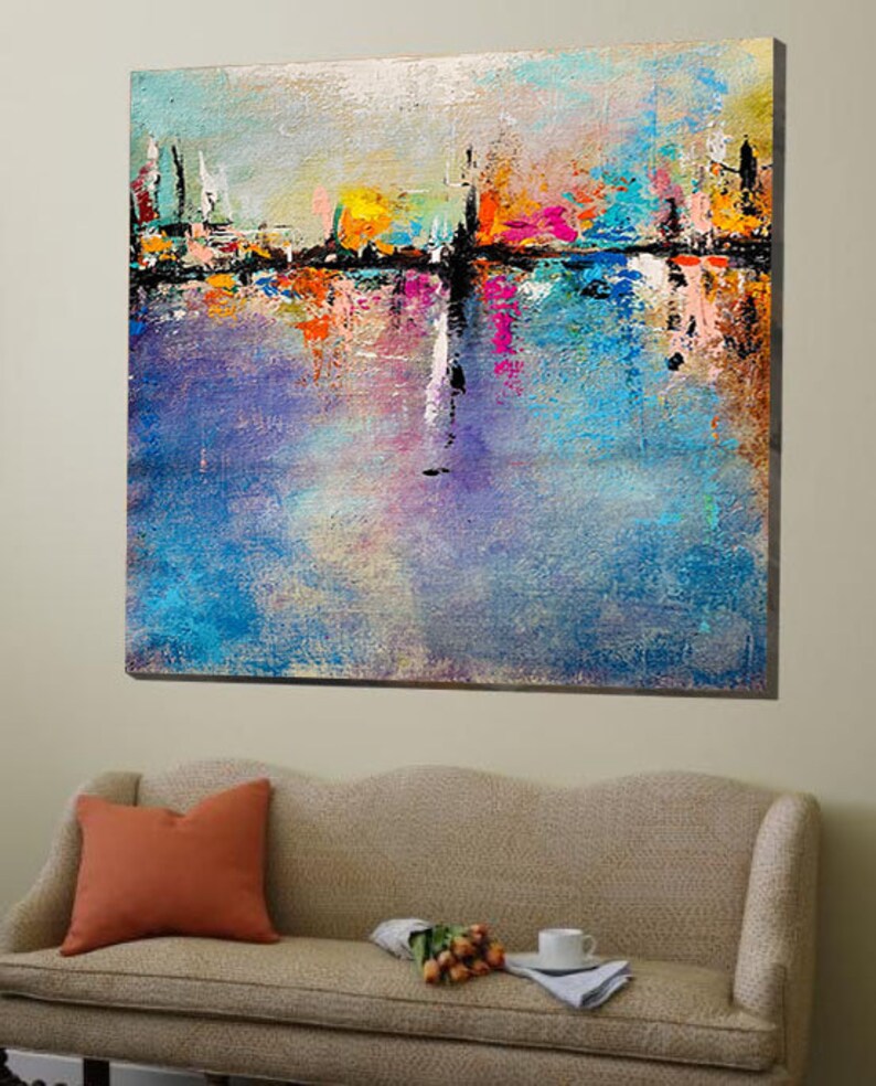 Abstract Canvas Artabstract Paintinglarge Abstractlarge - Etsy