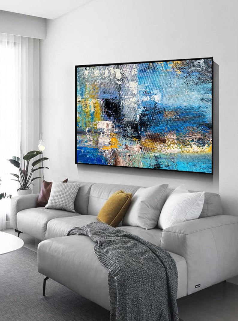 Large Abstract Painting Extra Large Canvas Wall Art Oversize - Etsy