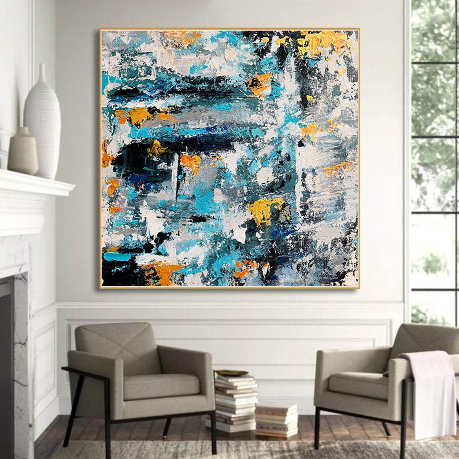Extra Large Wall Artabstract Canvas Artoriginal - Etsy