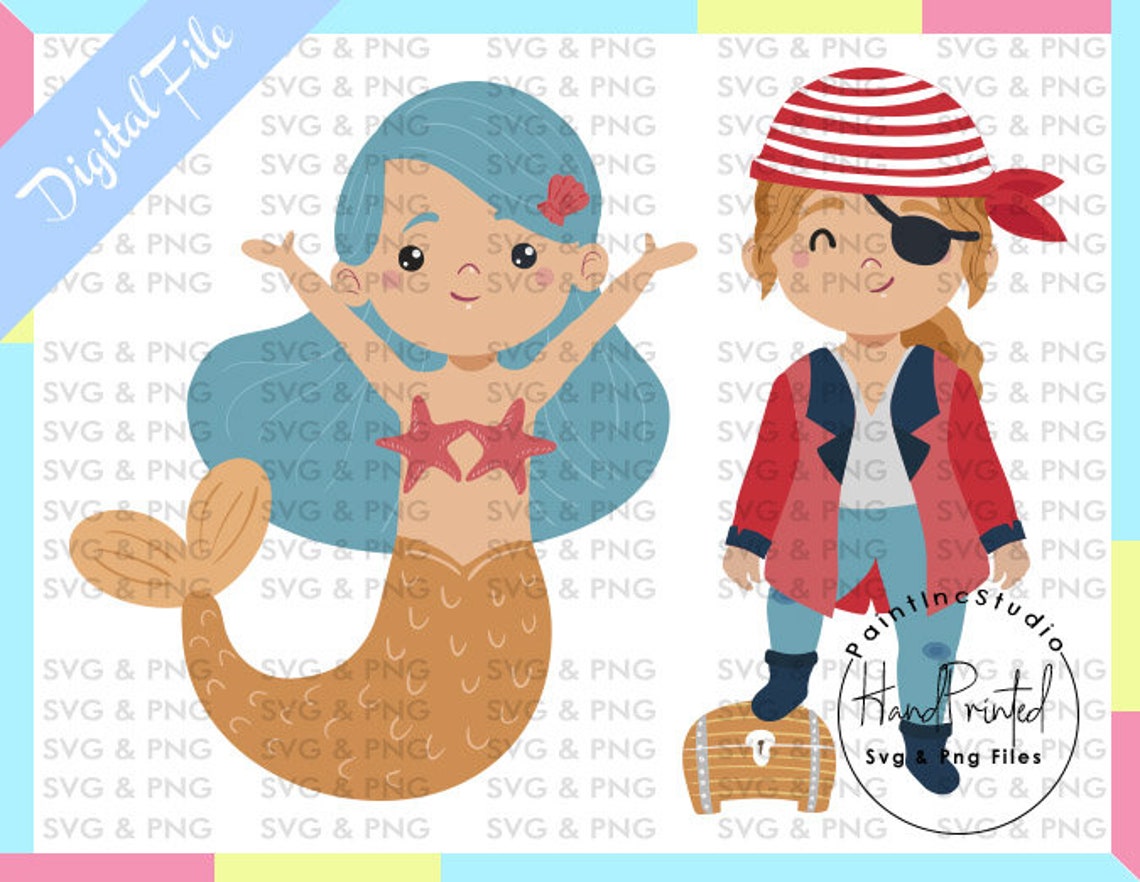 18 Watercolor Pirates Clipart Watercolor Clip Art Pireates of | Etsy