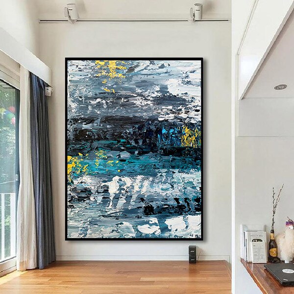 Teal Yellow Gray - Etsy