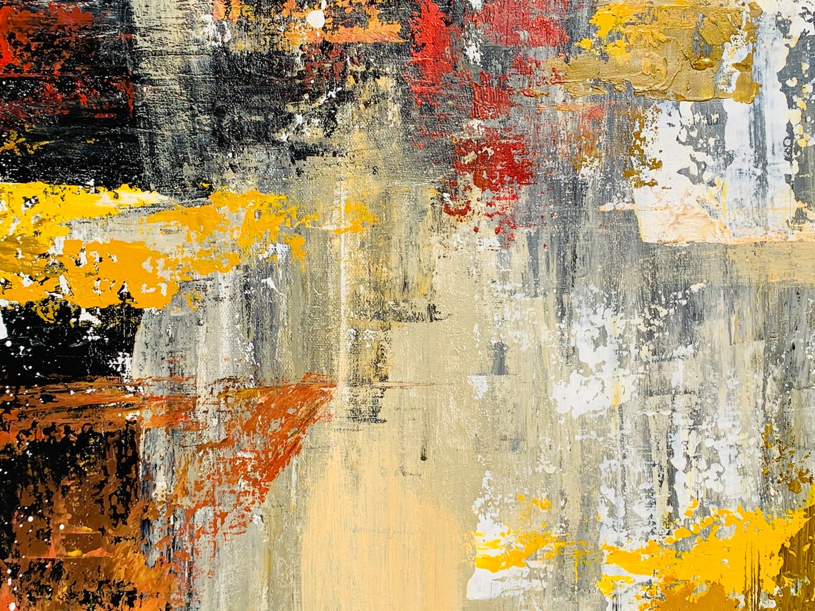 Gran pintura abstracta pintura abstracta moderna arte de la | Etsy