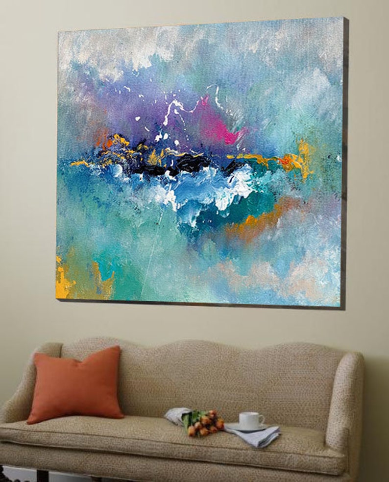 Colorful Abstract Paintingextra Large Paintinglarge Wall - Etsy