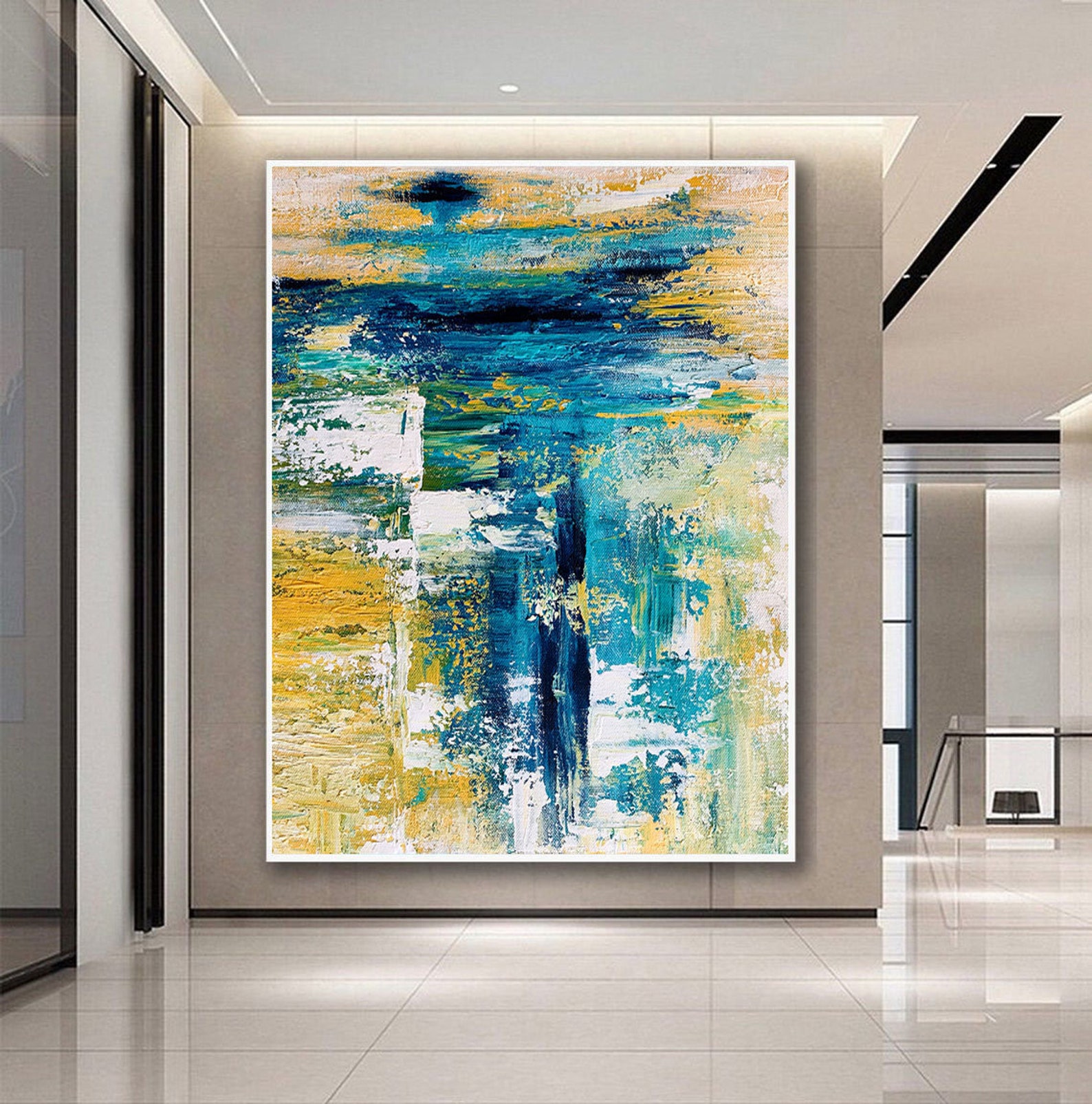 Colourful Abstract Painting,extra Large Painting,large Wall Art ...