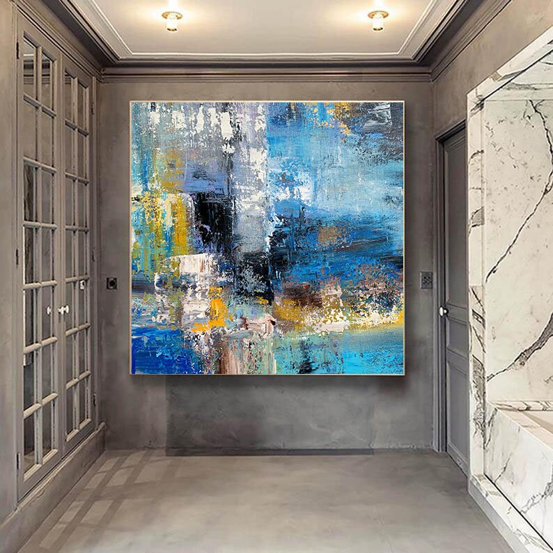 Large Abstract Painting Extra Large Canvas Wall Art Oversize - Etsy
