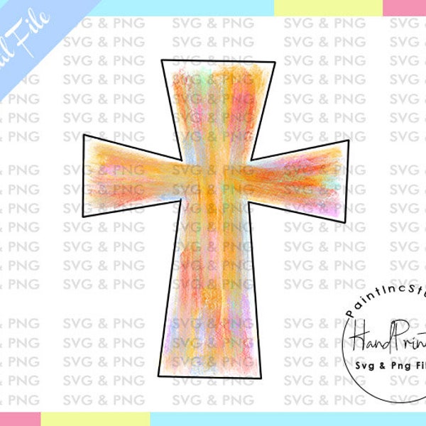 Easter Cross Painting - Etsy