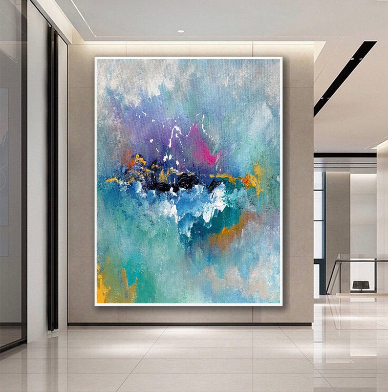 Colorful Abstract Paintingextra Large Paintinglarge Wall - Etsy