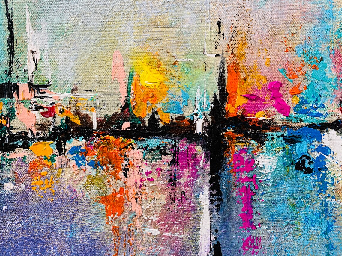 Abstract Canvas ArtAbstract PaintingLarge AbstractLarge | Etsy