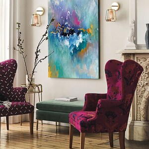 Colorful Abstract Painting,extra Large Painting,large Wall Art,oversize ...