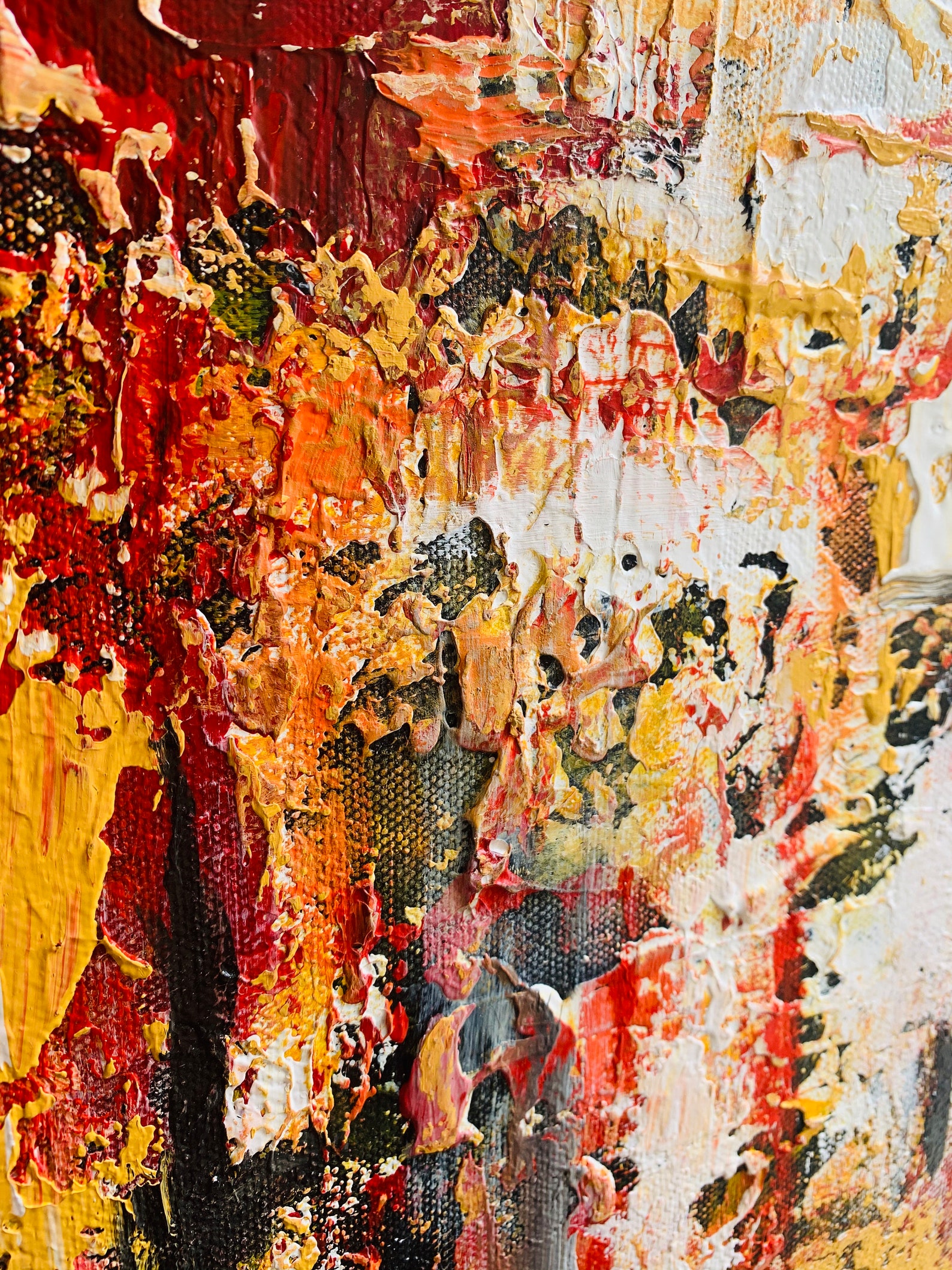 Palette Knife Colorful Hand Painted Textured Oil Painting - Etsy