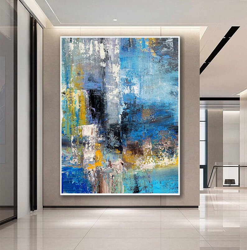 Large Abstract Painting Extra Large Canvas Wall Art Oversize - Etsy