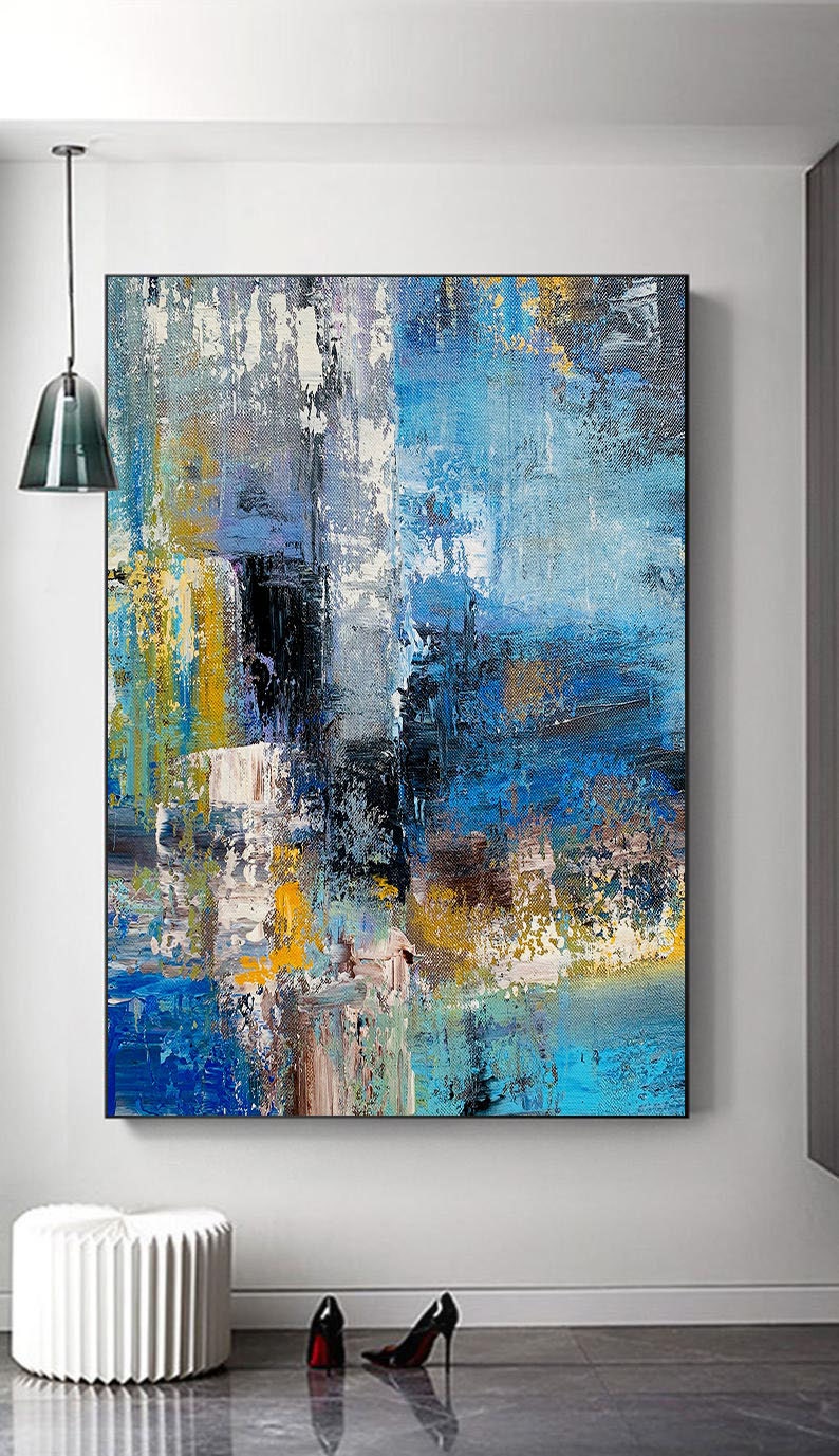 Large Abstract Painting Extra Large Canvas Wall Art Oversize - Etsy