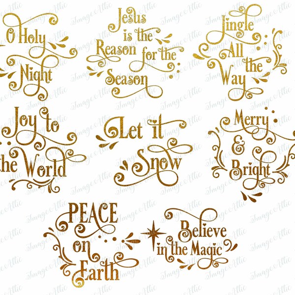 Gold Christmas Decor - Etsy