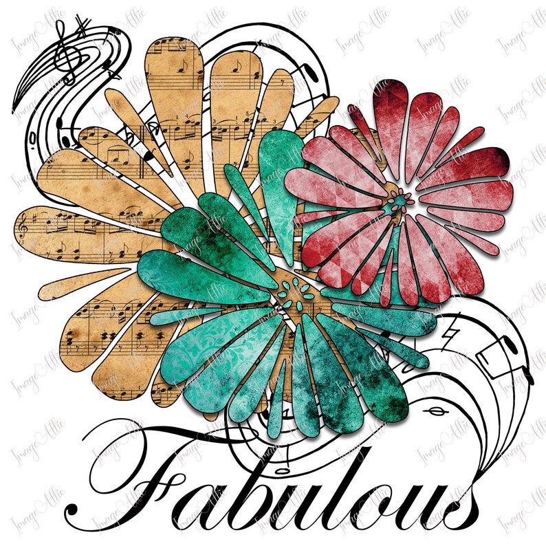 Fabulous Flowers Waterslide Decal Clear READY TO USE - Etsy