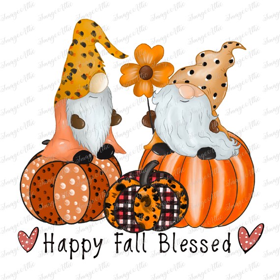 Happy Blessed Fall Gnome Waterslide Decal Clear READY | Etsy
