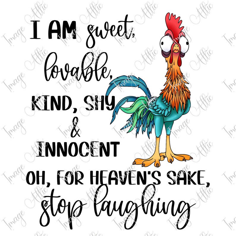 Funny Rooster - Waterslide Decal - Clear - READY TO USE - 66935 W - Etsy