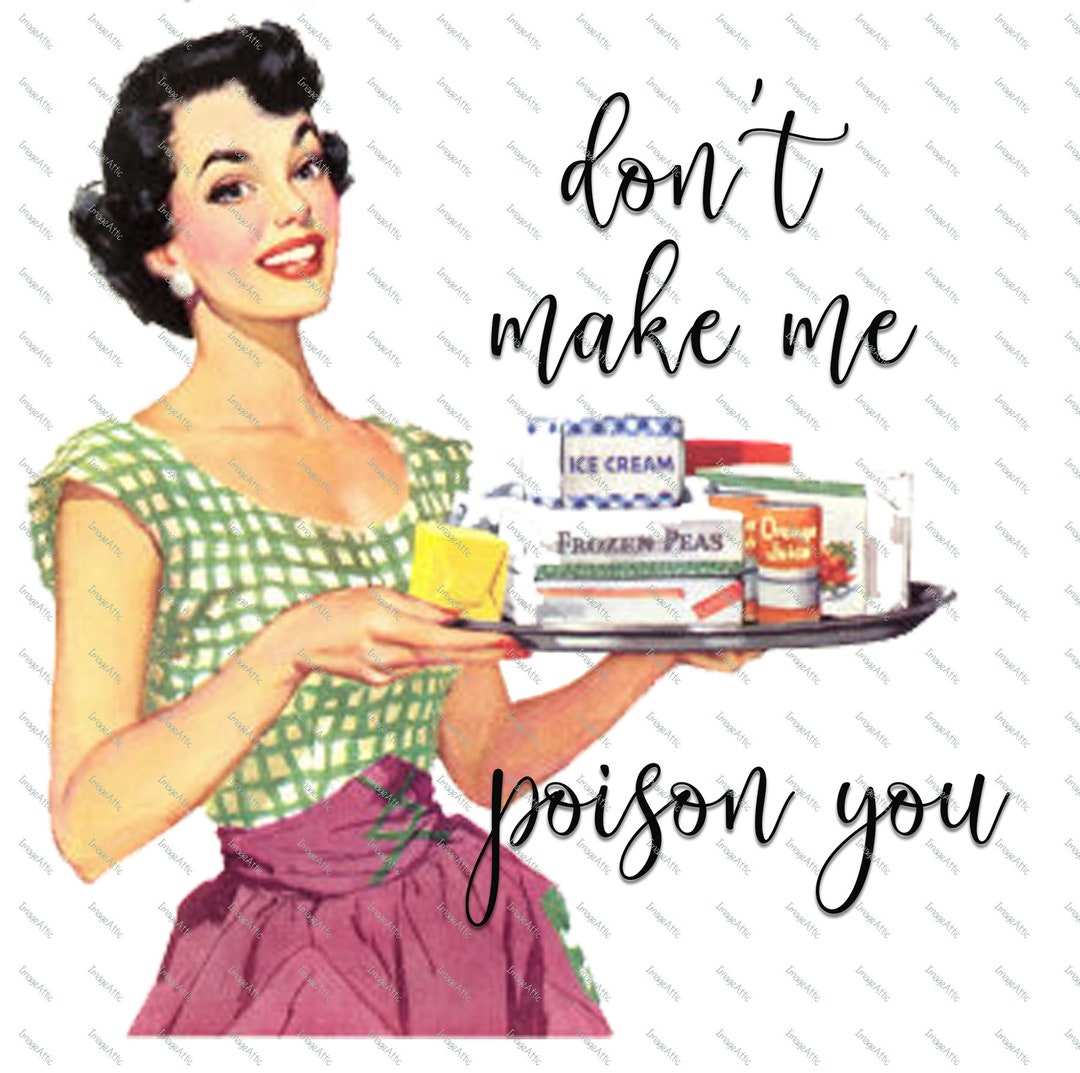 Waterslide Decal - Clear - READY TO USE - Don't Make Me Poison You ...