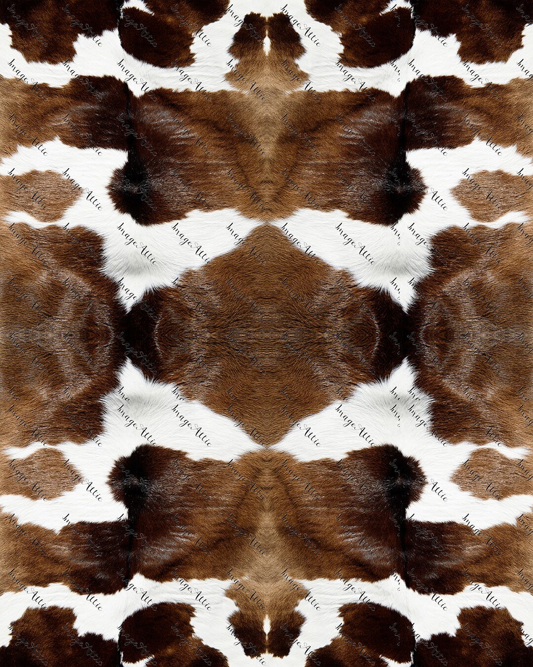 Cow Skin -cow Hide - 3 Sizes - Waterslide Decal - Clear - READY TO USE ...