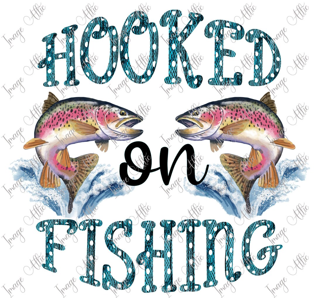 Hooked on Fishing Waterslide Decal Clear READY TO USE Yeti Decal ...