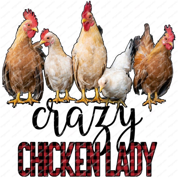 Crazy Chicken Lady on the Farm Waterslide Decal Clear - Etsy