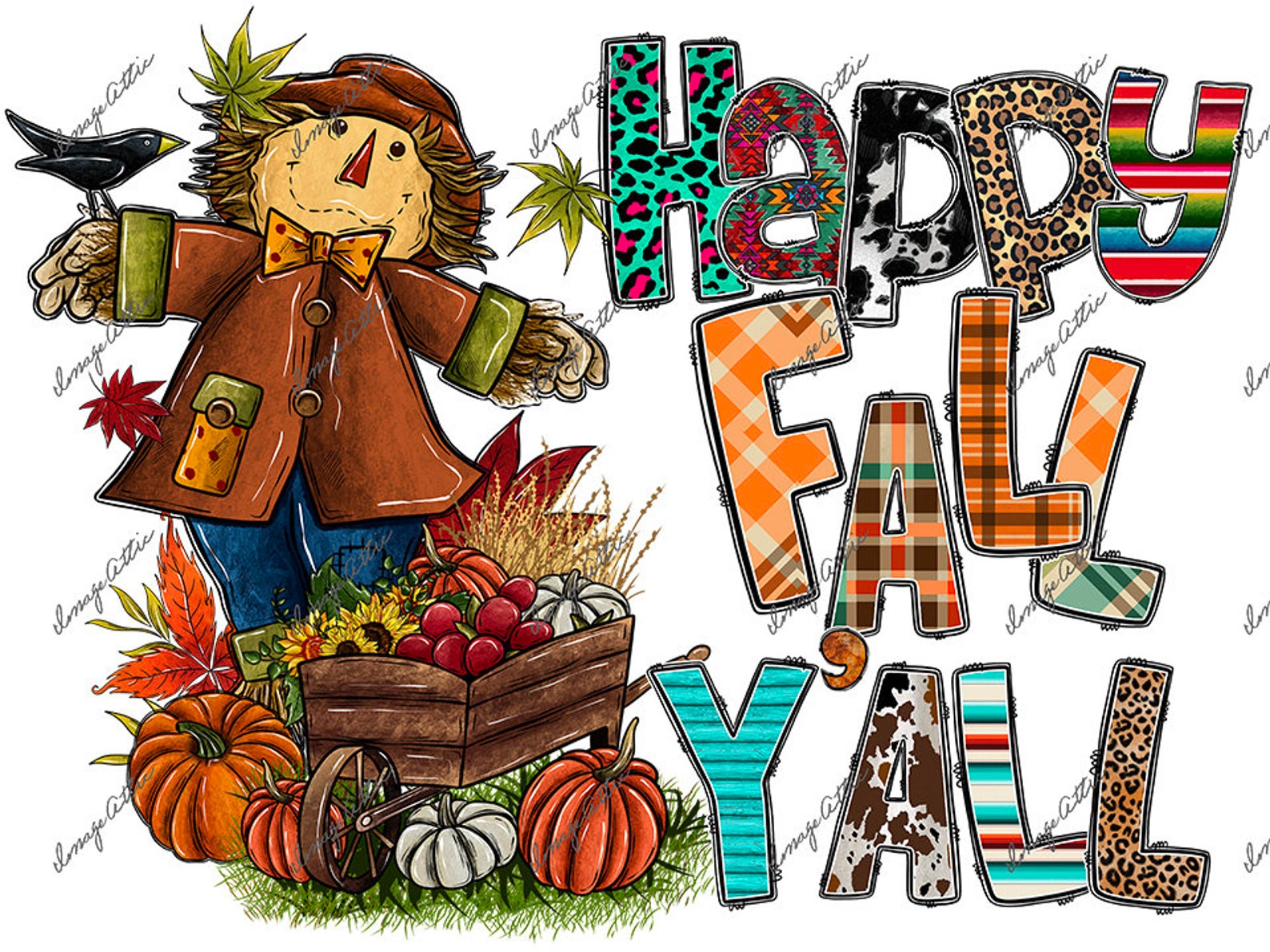 Happy Fall Y'all Waterslide Decal Clear READY TO - Etsy