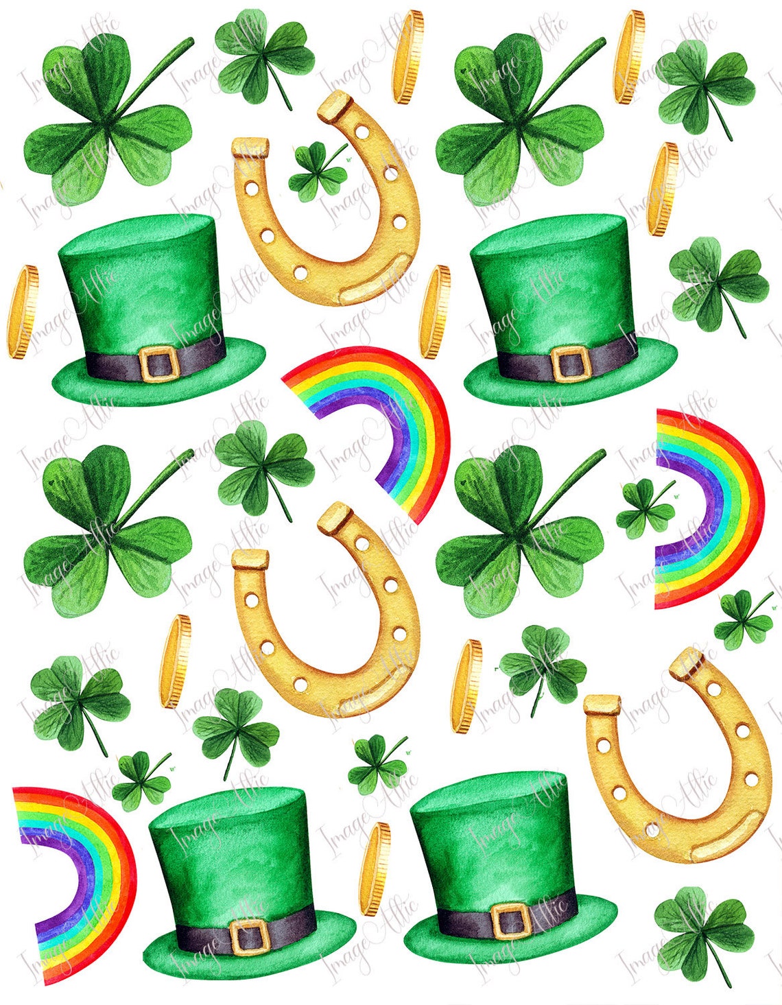 St. Patrick's Day Lucky Charms Waterslide Decal - Etsy