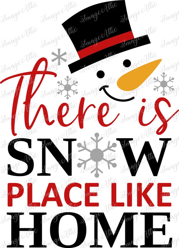 There Is Snow Place Like Home Waterslide Decal Clear | Etsy