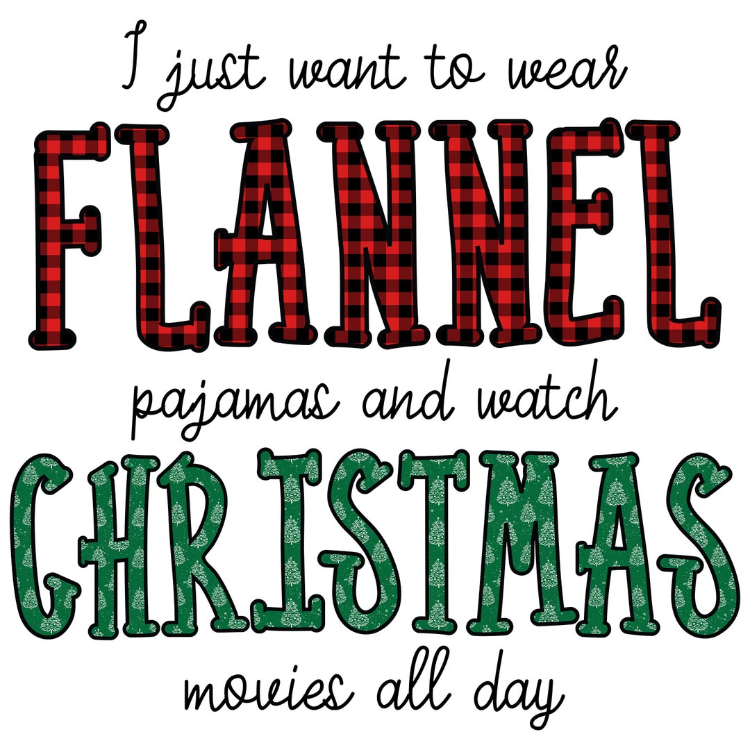 Flannel Christmas - Waterslide Decal - Clear - READY TO USE- Yeti Decal ...