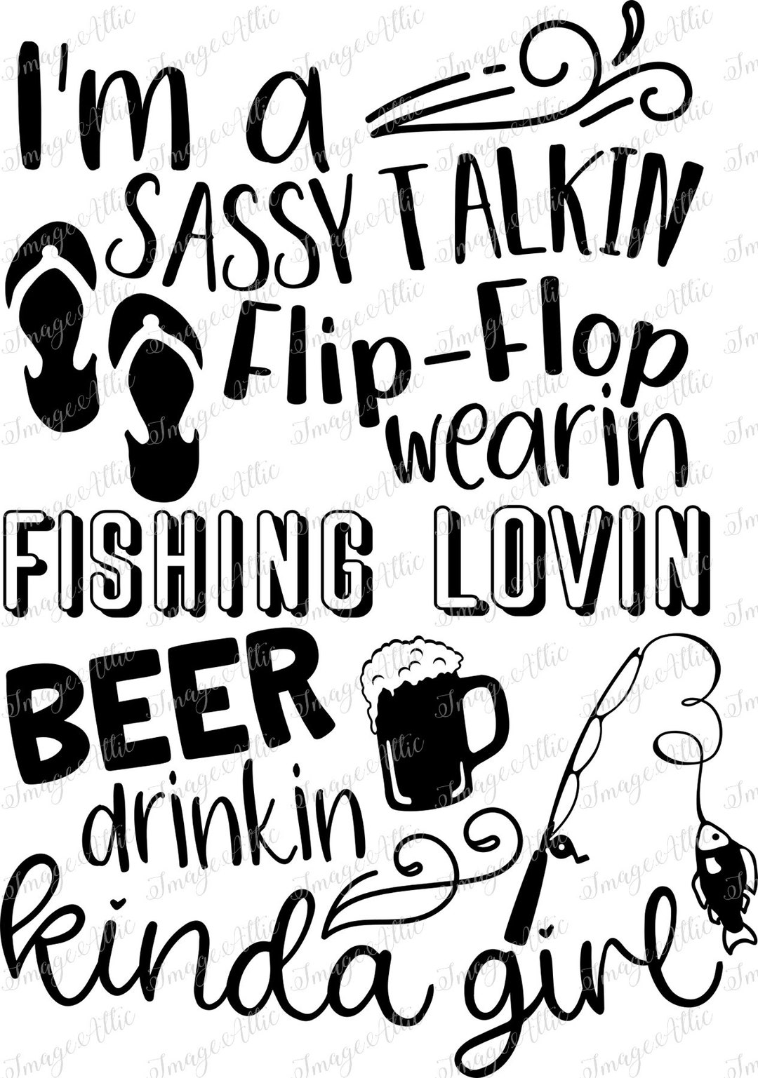 Fishing Loving Girl Waterslide Decal Clear READY TO USE W 99181 - Etsy
