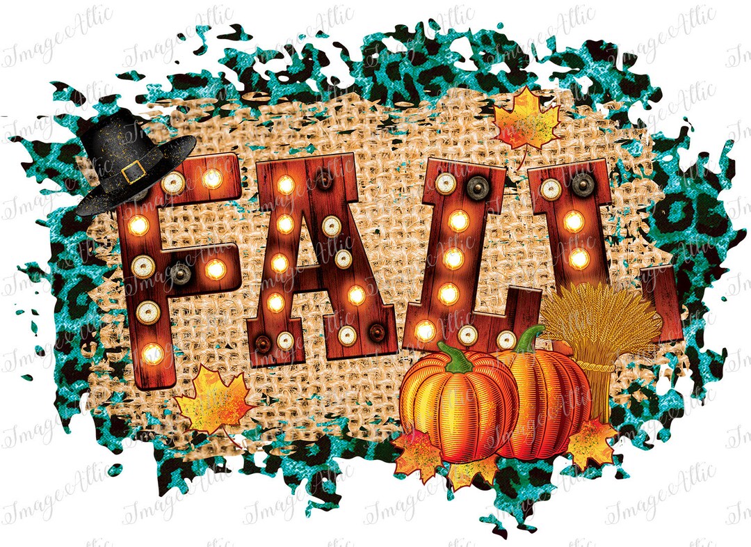 Fall Marquee Sign Waterslide Decal Clear READY TO USE - Etsy