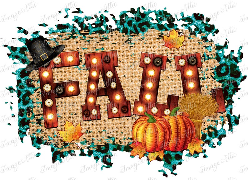 Fall Marquee Sign Waterslide Decal Clear READY TO USE - Etsy