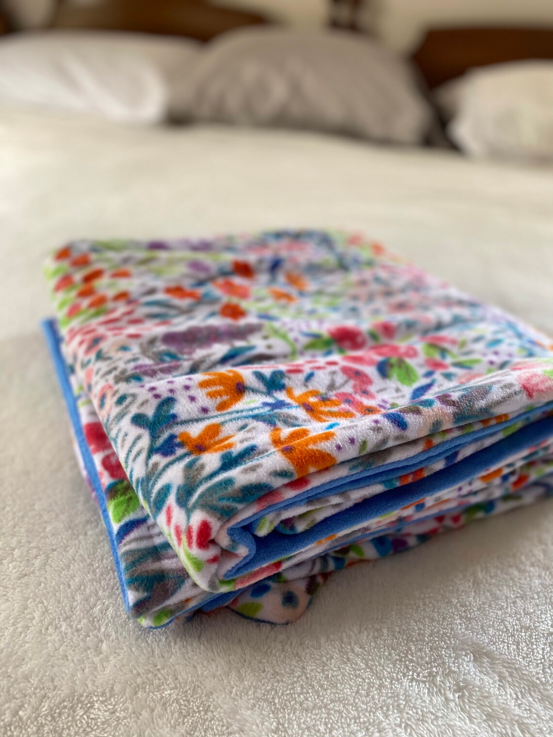 Wildflowers Multi Colored Fleece Throw Spring Summer Decor - Etsy