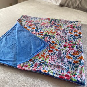 Wildflowers Multi Colored Fleece Throw Spring Summer Decor - Etsy