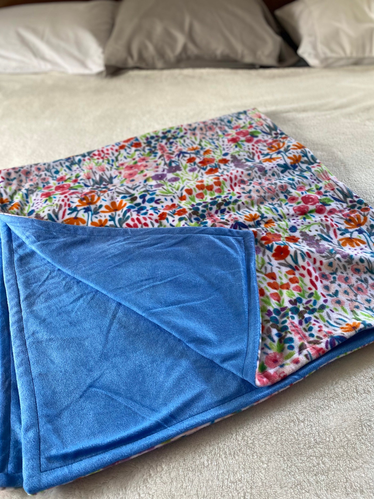 Wildflowers Multi Colored Fleece Throw Spring Summer Decor - Etsy