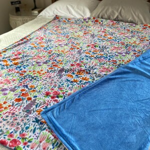 Wildflowers Multi Colored Fleece Throw Spring Summer Decor - Etsy