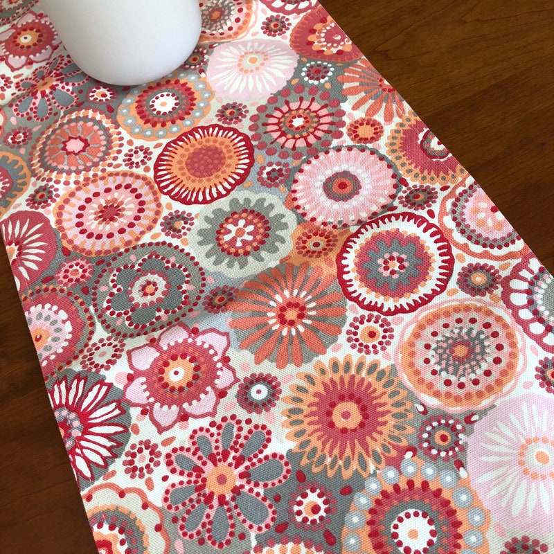 Peach Table Runner - Etsy