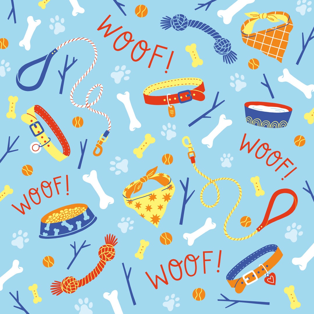Dog Birthday Party Backdrop Print - Puppy Theme Birthday Background ...