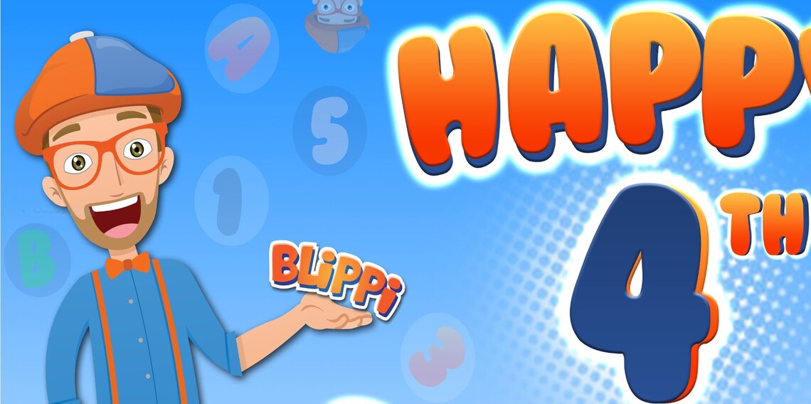 Blippi Backdrop for Birthday Party's with personalized | Etsy