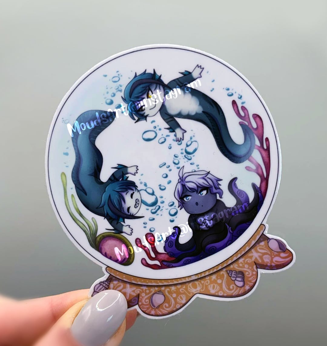 Octavinelle Azul Jade Floyd Merform Sticker | Waterproof Clear Vinyl ...