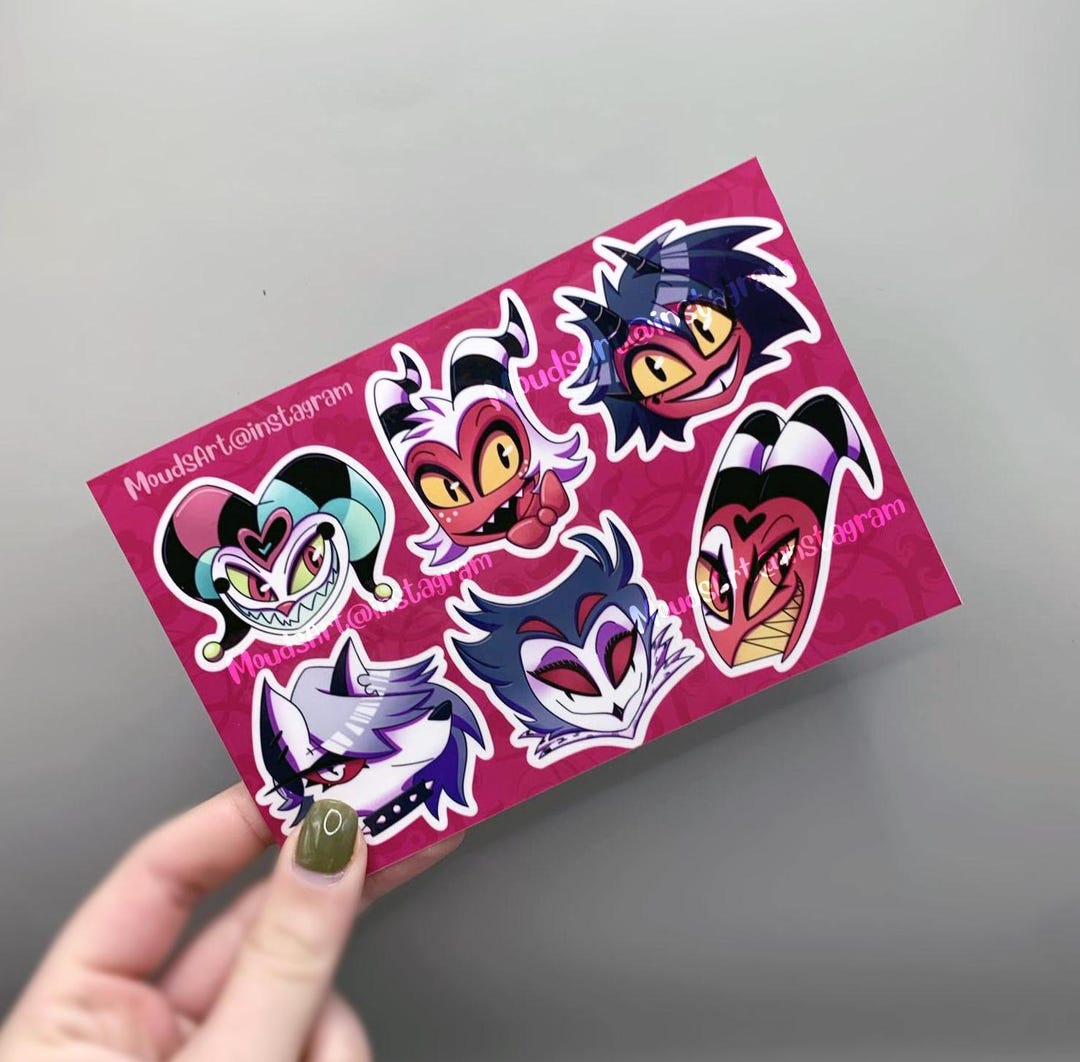 Helluva Boss Sticker Sheet Vinyl Sticker Sheet Waterproof Vinyl ...
