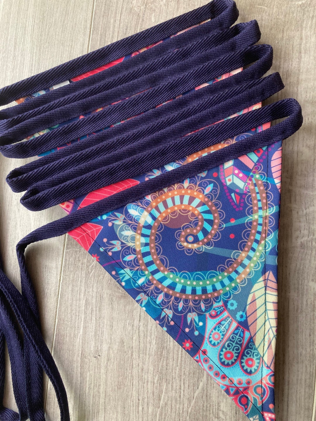 Funky Waterproof outdoor bunting 2.2m camper bunting festival bunting ...